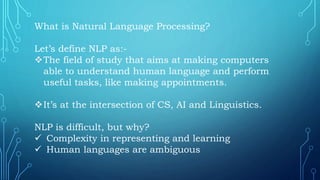 Deep Learning for Natural Language Processing | PPT