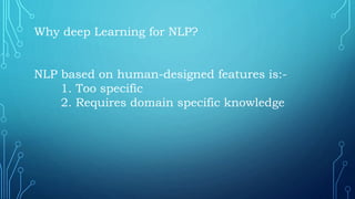 Deep Learning for Natural Language Processing | PPT