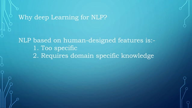 Deep Learning for Natural Language Processing | PPT