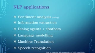 Deep Learning for Natural Language Processing | PPT