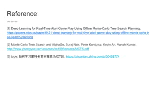 Deep Learning for Real-Time Atari Game Play Using Offline Monte-Carlo ...