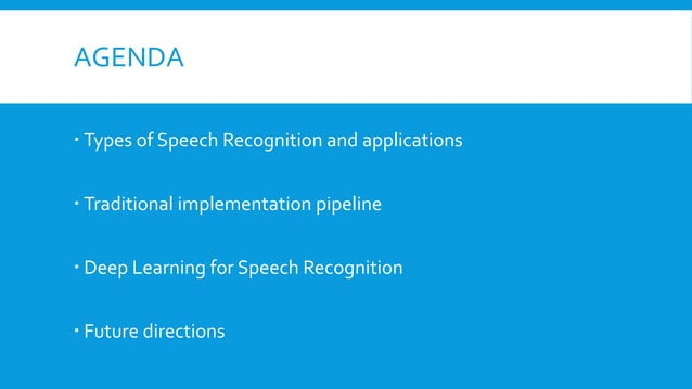 Deep Learning For Speech Recognition | PDF | Digital Audio | Computer Software and Applications
