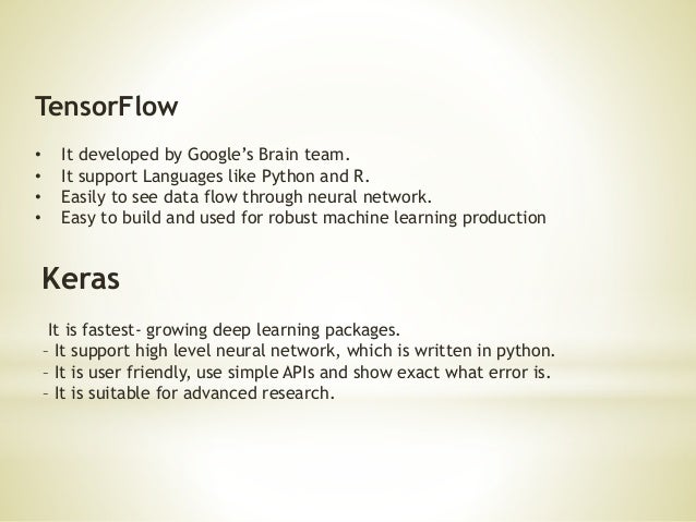 Deep learning framework | PPTX