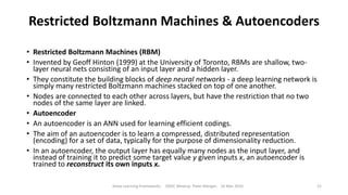 Deep Learning Frameworks slides | PDF