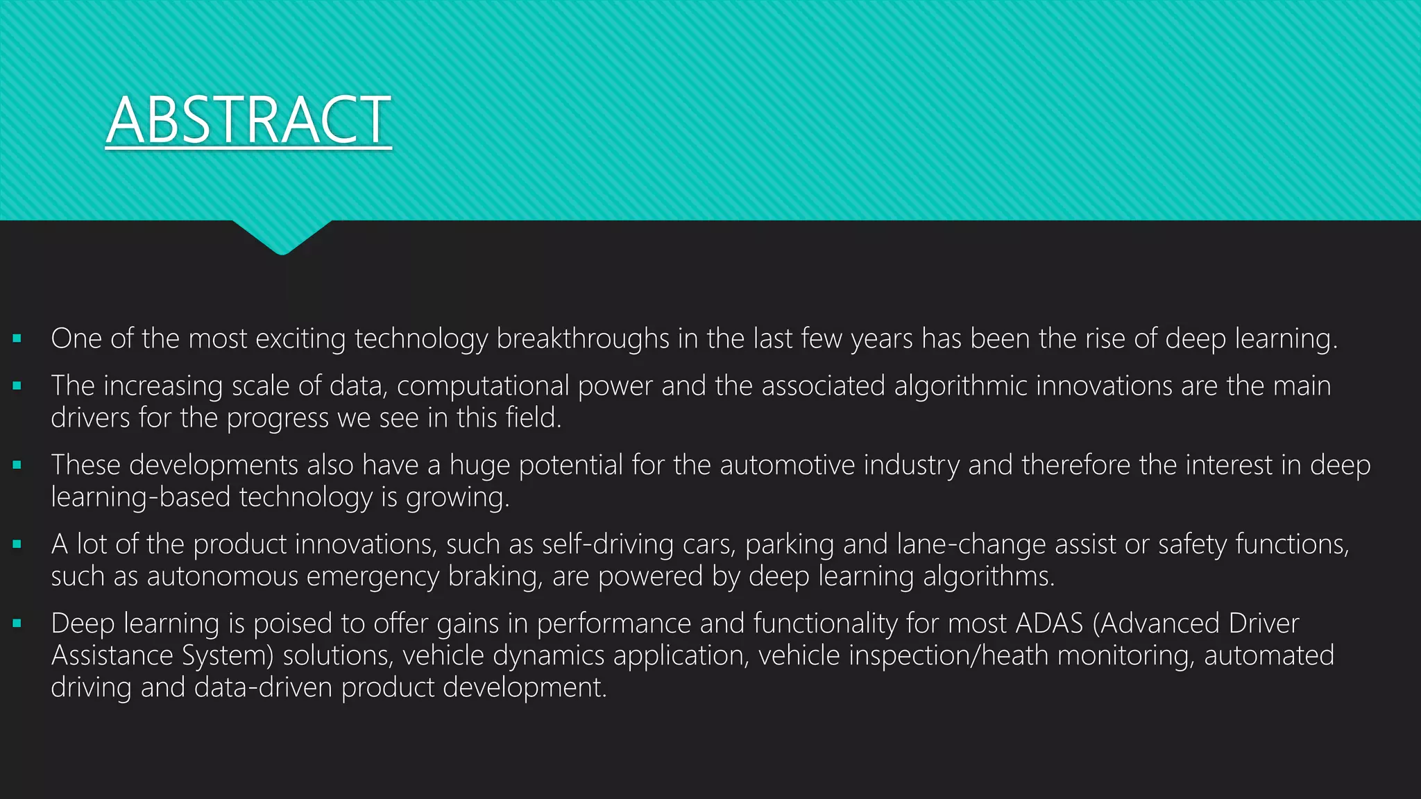 Deep learning in automation industry | PPTX