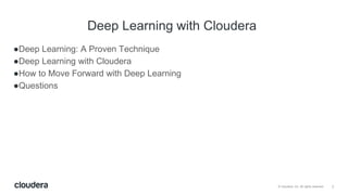Deep Learning with Cloudera | PPTX