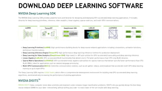 NVIDIA深度學習教育機構 (DLI): Deep Learning Institute | PDF