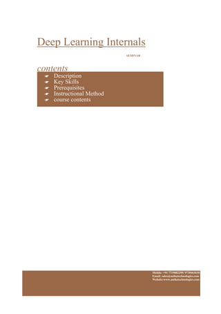 Deep learning internals