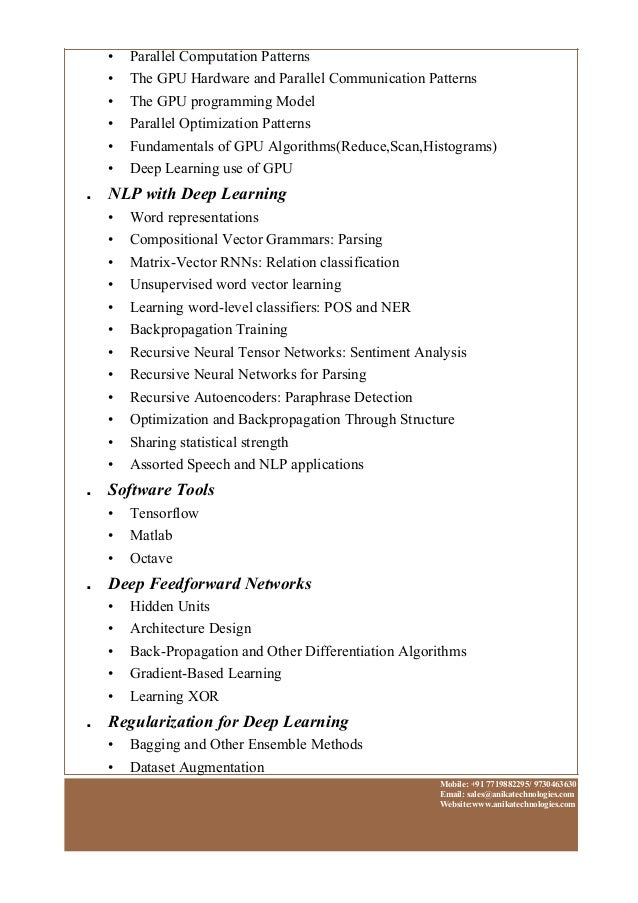 Deep learning internals