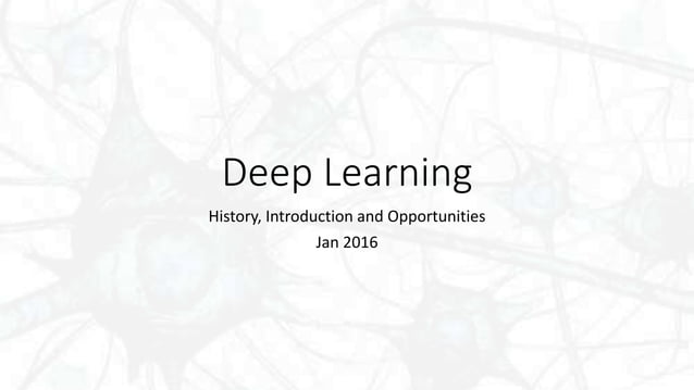 Deep learning introduction | PPT