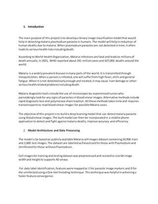 Deep Learning Malaria Detection Model by Emmanuel Baisire | PDF