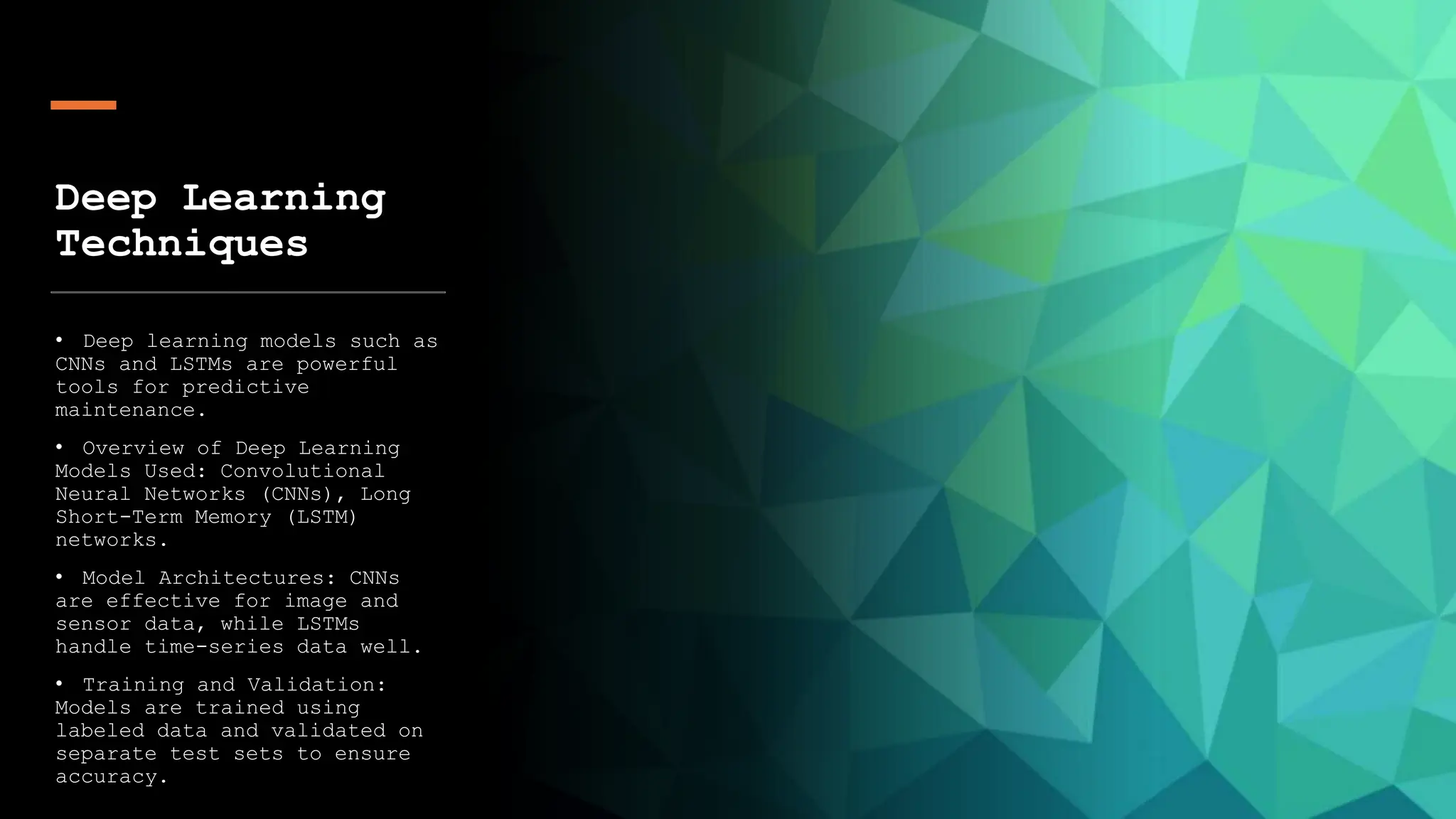 Deep Learning Models for Predictive Maintenance.pptx | Artificial ...