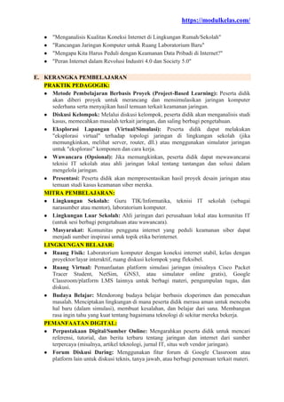 (Deep Learning) Modul Ajar Informatika Kelas 11 Kurikulum Merdeka | PDF