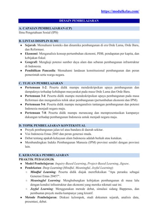 (Deep Learning) Modul Ajar IPS Kelas 9 Kurikulum Merdeka [MODULKELAS ...