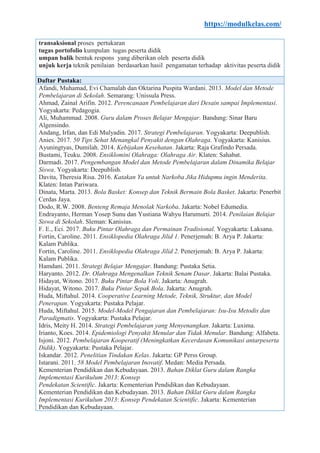 (Deep Learning) Modul Ajar PJOK Kelas 5 Kurikulum Merdeka | PDF