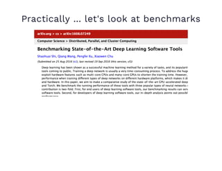 Deep learning on a mixed cluster with deeplearning4j and spark | PPT