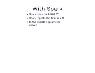 Deep learning on a mixed cluster with deeplearning4j and spark | PPT