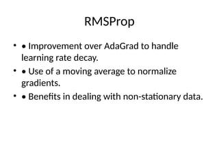 deep learning ANN CNN RNN Optimizers Loss Functions | PPT
