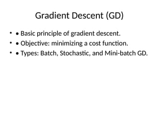 deep learning ANN CNN RNN Optimizers Loss Functions | PPT
