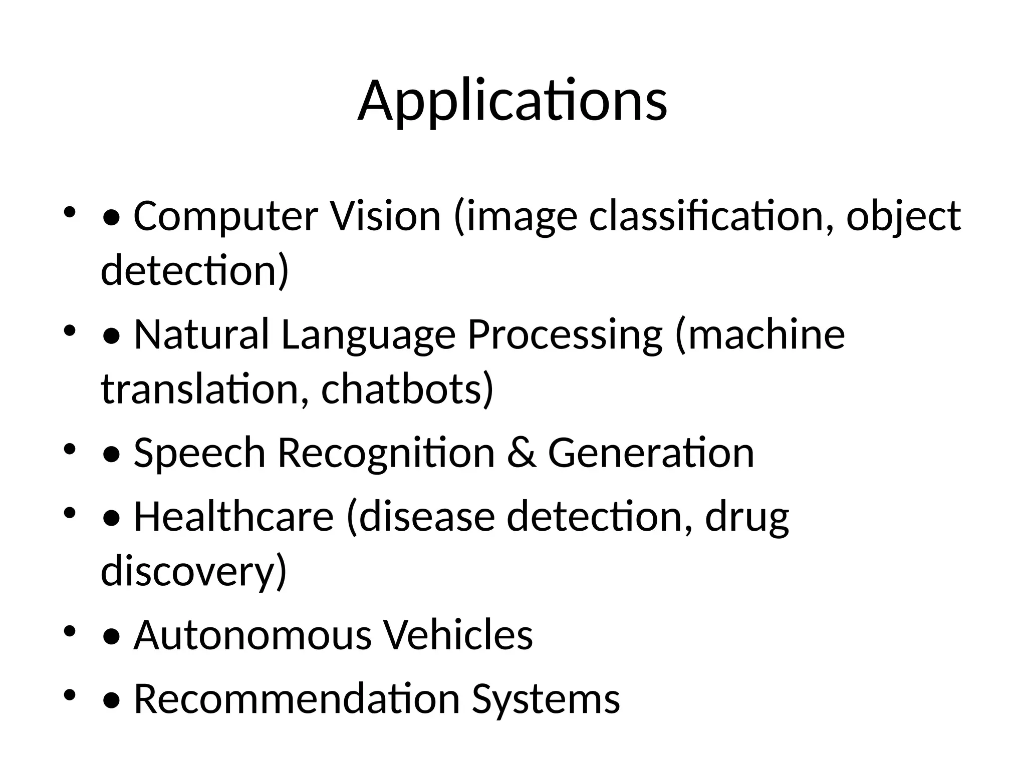 Deep Leaning An Overview of Concepts & Application | PPTX