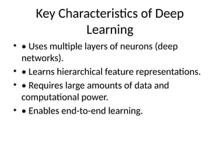 Deep Leaning An Overview of Concepts & Application | PPTX