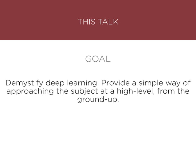 Deep Learning Primer: A First-Principles Approach | PPT