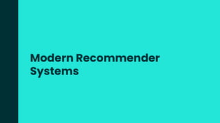 Deep Learning Recommender Systems | PPT
