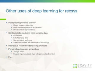 Deep learning: the future of recommendations | PPTX | Artificial Intelligence | Technology ...