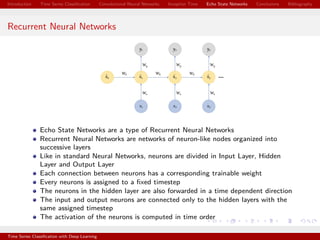 Time Series Classification with Deep Learning | Marco Del Pra | PPT