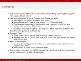 Time Series Classification with Deep Learning | Marco Del Pra | PPT