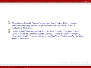 Time Series Classification with Deep Learning | Marco Del Pra | PPT
