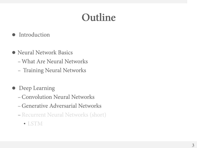 Deep learning tutorial | PPT
