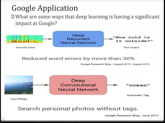 Deep learning tutorial 9/2019 | PPT