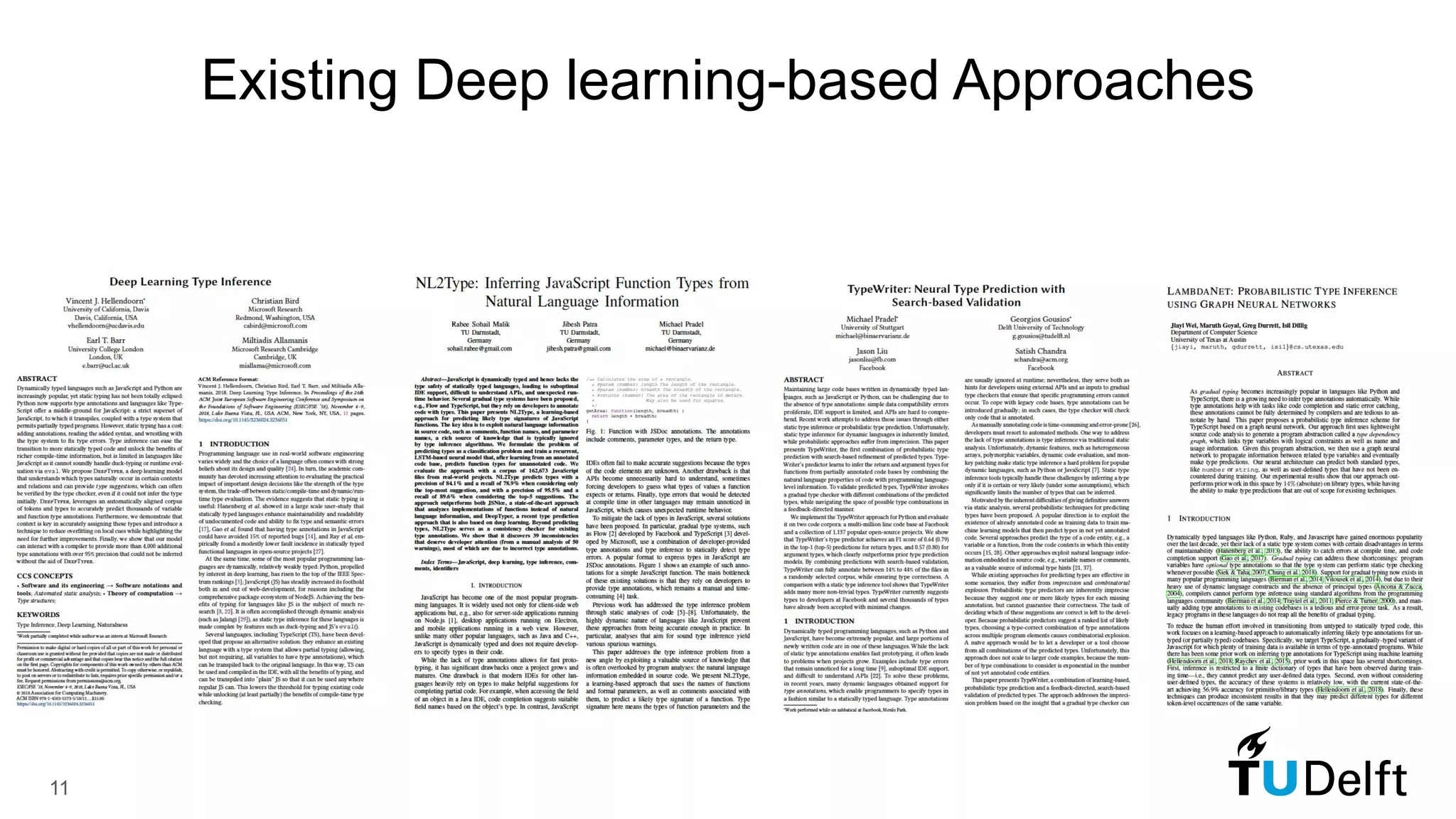 Deep learning Type Inference for Dynamic Programming Languages | PPT