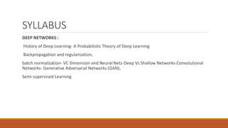 DEEP LEARNING (UNIT 2 ) by surbhi saroha | PPTX