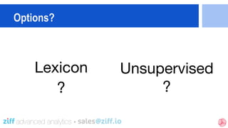 Deep learning & unstructured data | PPT