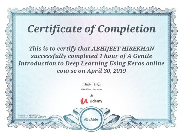 Deep learning using keras | PPT