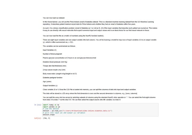 Tutorial For Deep Learning Project With Keras Pdf Technology And Computing
