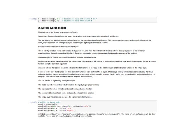 Tutorial for Deep Learning Project with Keras | PDF | Technology & Computing
