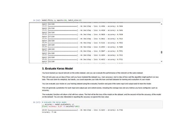 Tutorial For Deep Learning Project With Keras Pdf Technology And Computing