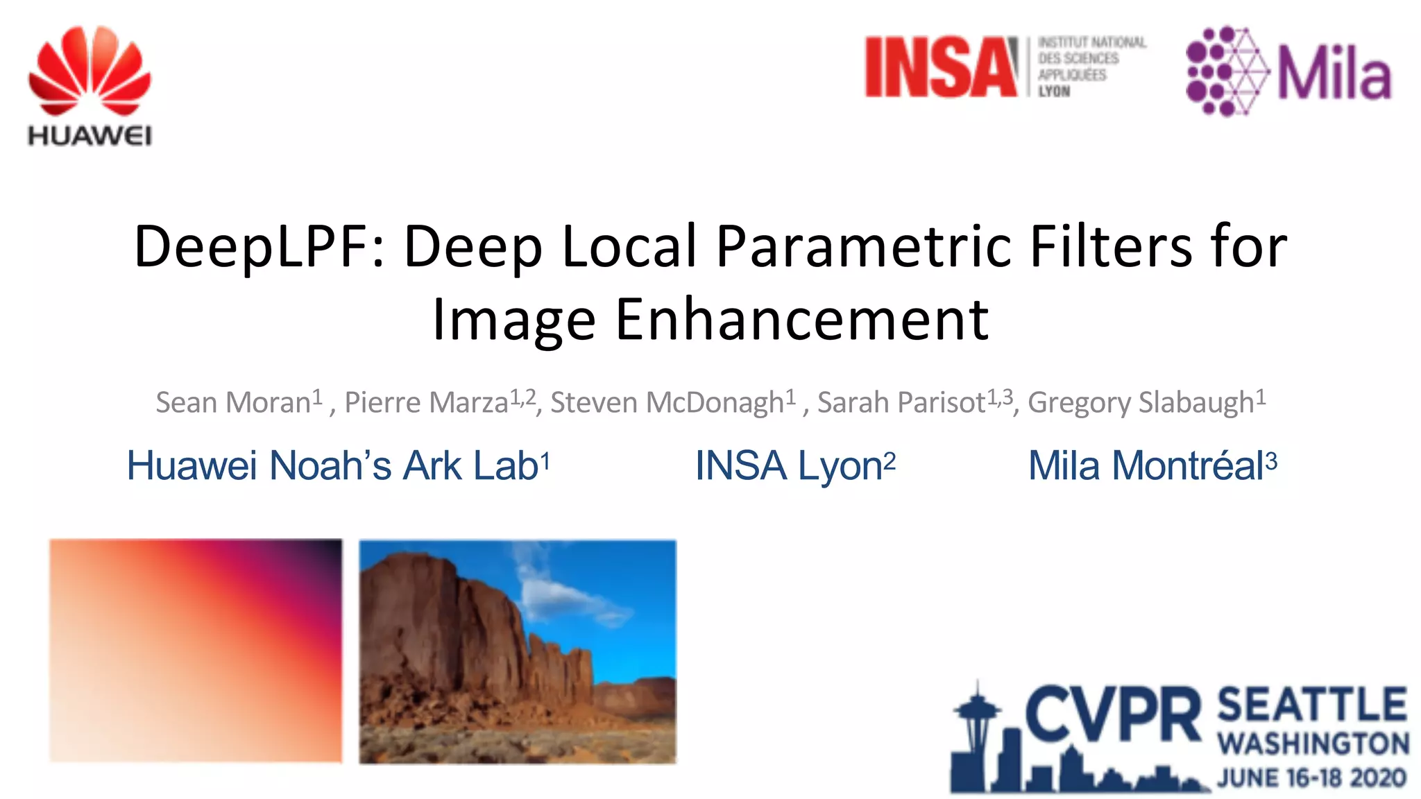 Deep Local Parametric Filters For Image Enhancement Ppt