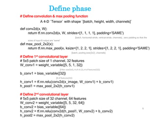 Explanation on Tensorflow example -Deep mnist for expert | PPT