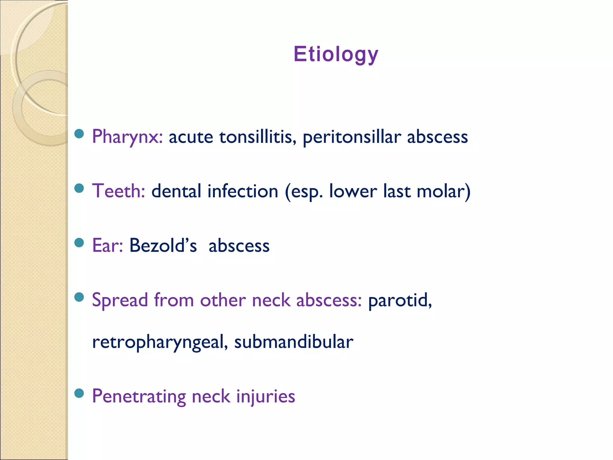 Deep neck infection | PPT