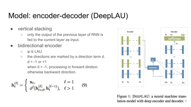 Deep Neural Machine Translation With Linear Associative Unit Ppt