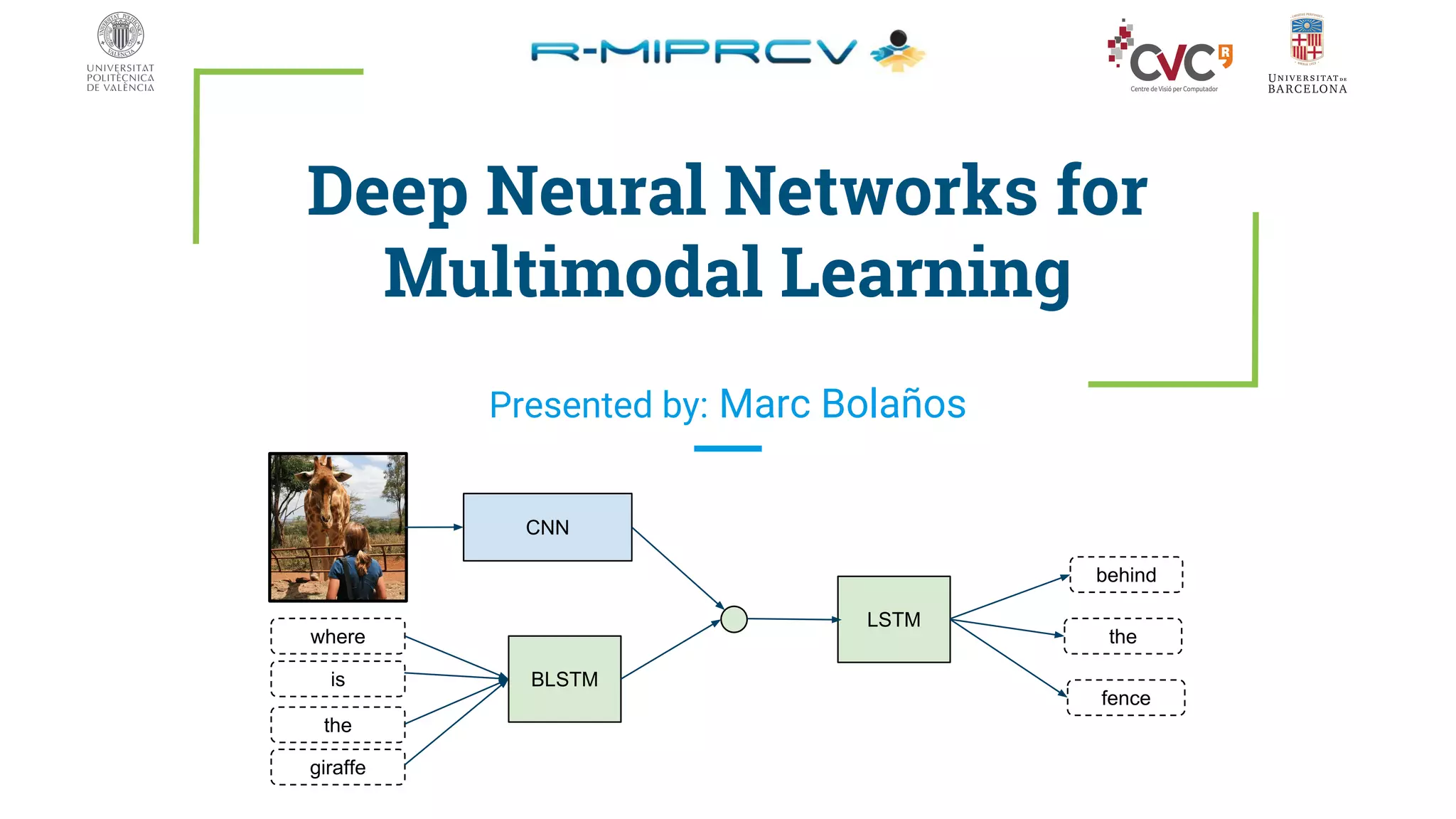 Deep Neural Networks for Multimodal Learning | PPT
