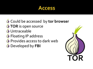 Deep or dark web | PPTX | Internet | Computing