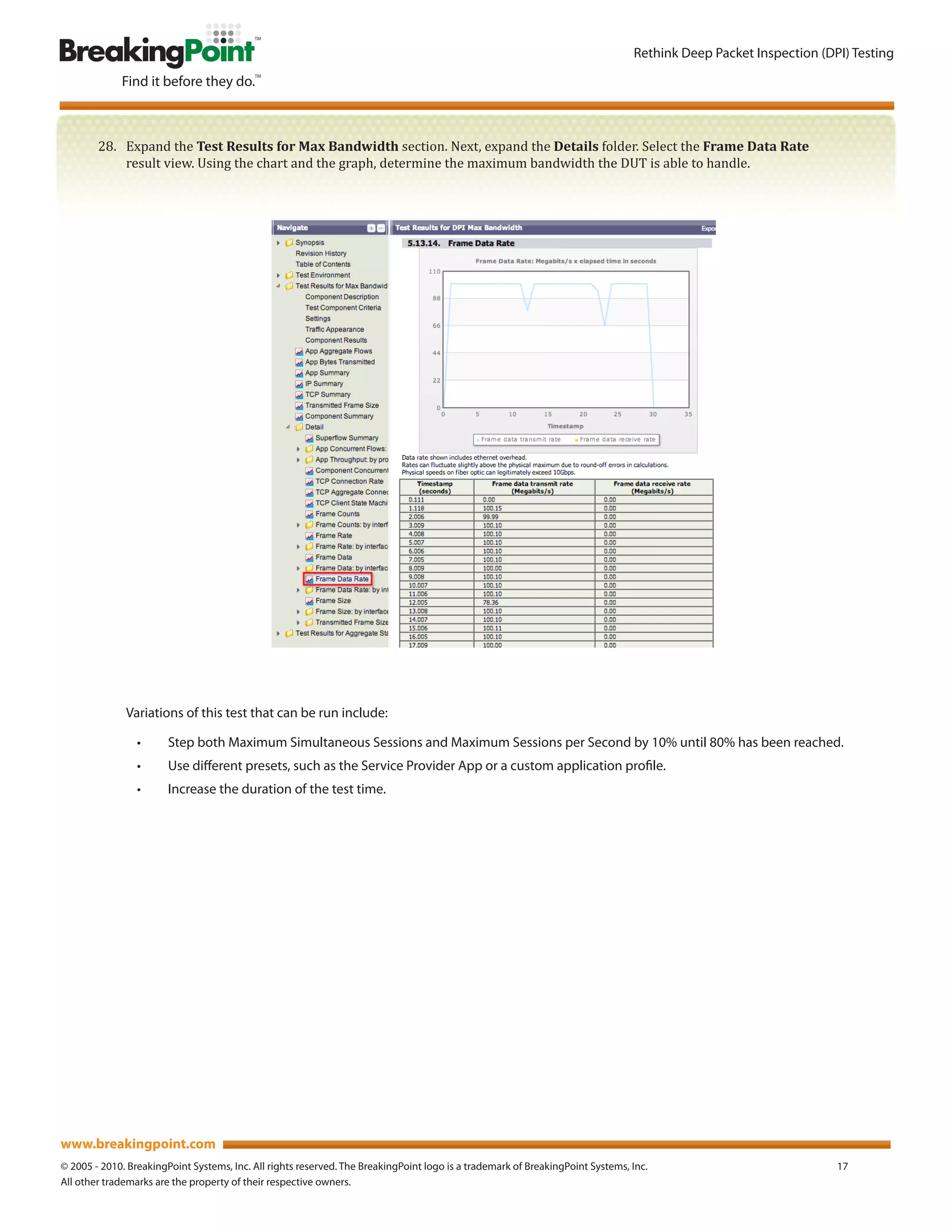 Deep Packet Inspection (DPI) Test Methodology | PDF