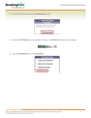 Deep Packet Inspection (DPI) Test Methodology | PDF