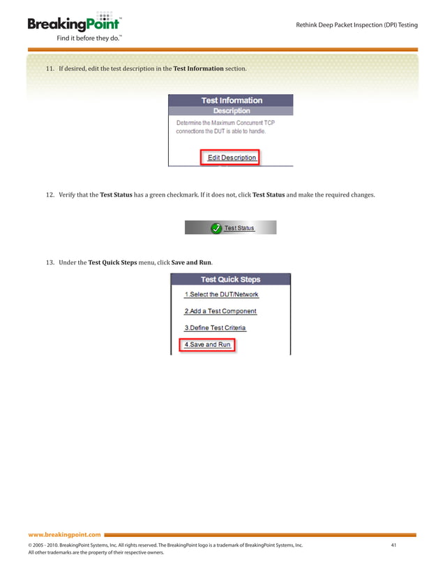 Deep Packet Inspection (DPI) Test Methodology | PDF