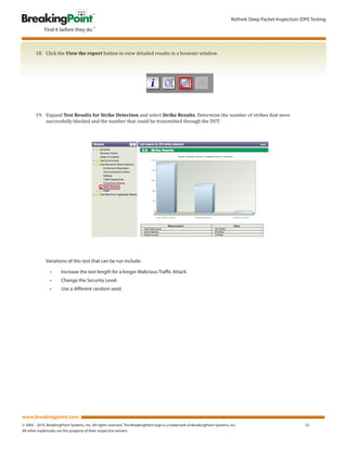 Deep Packet Inspection (DPI) Test Methodology | PDF